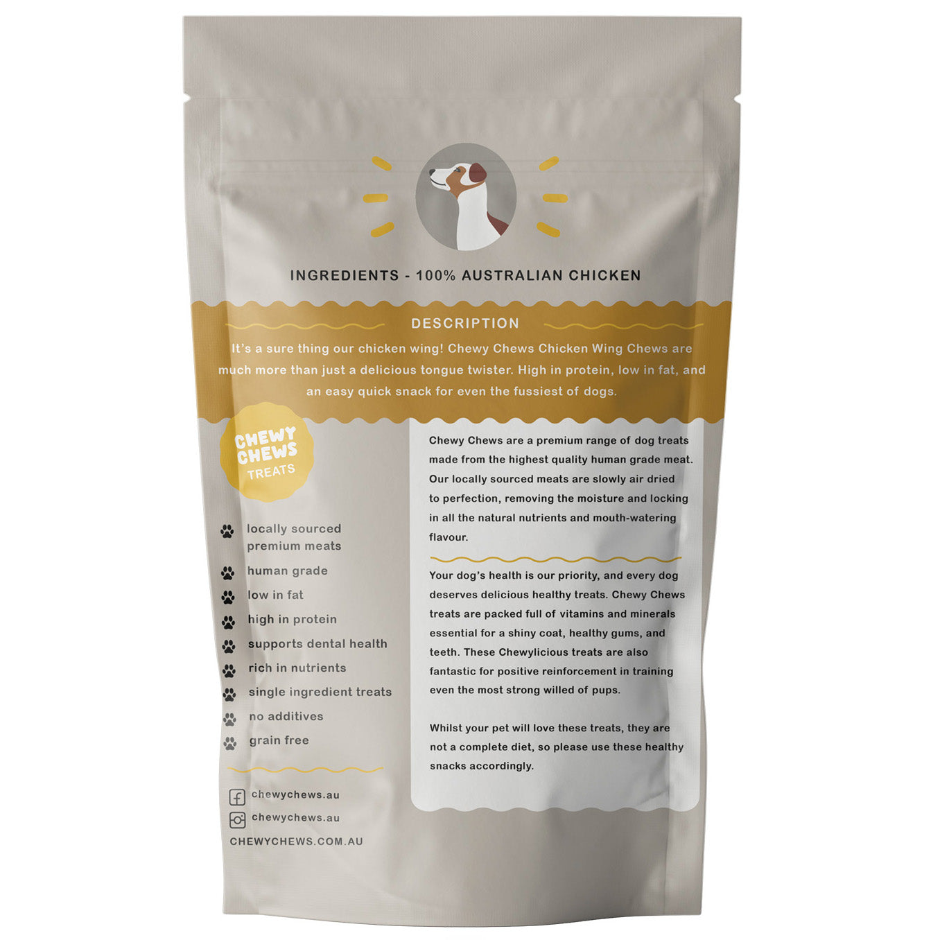 Chicken Wing Chews | Chewy Chews | Premium Dog Treats