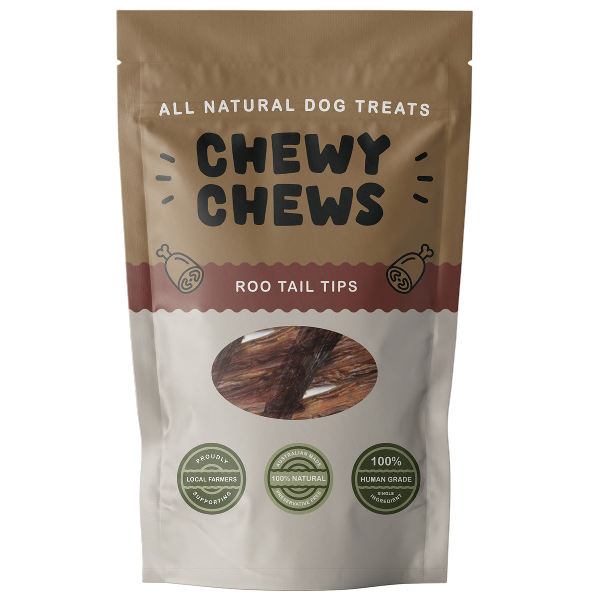 Roo Tail Tips | Chewy Chews | Premium Dog Treats