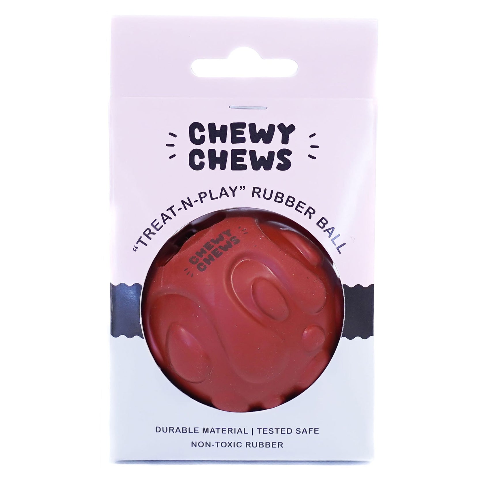 Treat-N-Play Rubber Ball | Chewy Chews | Premium Dog Treats